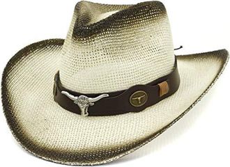Generic Casquette snapback pour homme - Casquette western - Casquette d&eacute;quitation large pour femme - Chapeau de cowboy - Casquette de baseball - Casquette pou