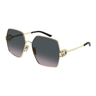 Gucci Emblem Sonnenbrille - - Accessories - Damen - Gelb - 61 MM