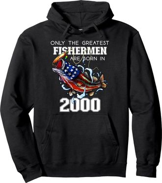 BDAZ 26. Geburtstag 2000 Fischer Barschfischen 26 Jahre alt Pullover Hoodie