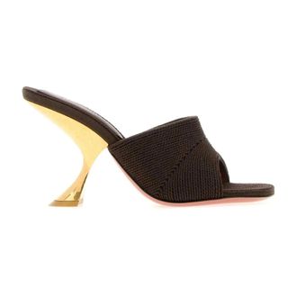 Amina Muaddi Damen, Schuhe, Braun, 37 1/2 EUGr&ouml;&szlig;e