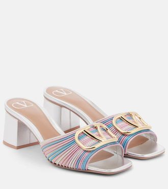 Valentino Garavani Mules VLogo Signature en crochet