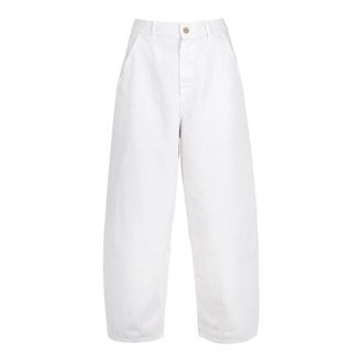Alysi Weite Hosen - - Trousers - Damen - Wei&szlig; - W26