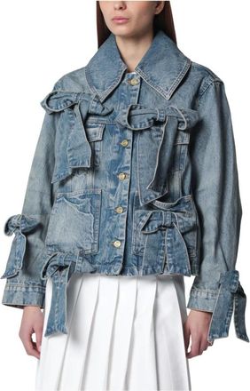 Ganni Femme, Vestes, Bleu, Taille: 38 FR Tint Rigid Denim Jacket