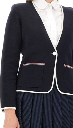 Thom Browne Virgin Wool Blazer - Blue
