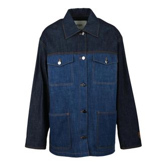 Fendi Rigid Denim Jacket - - Jackets - Damen - Blau - S