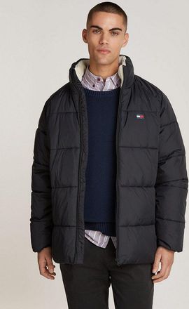 Tommy Jeans Steppjacke TJM POLY PUFFER EXT Winterjacke mit Stehkragen, gefüttertes Teddy, Innentaschen