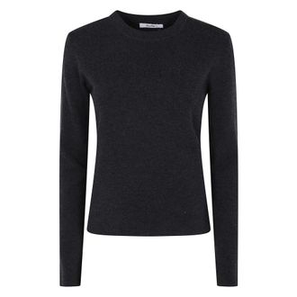 Max Mara Pulls &agrave; col rond - Femme - Pulls - Gris - Taille: 42 FR