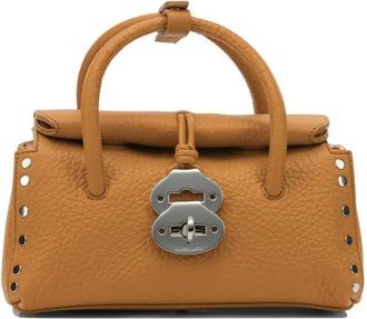 Zanellato Hobo Bags - Textured Leather Shoulder Bag - Gr. unisize - in Braun - f&uuml;r Damen