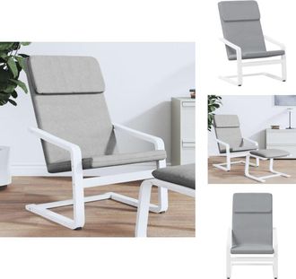 vidaXL Vidaxl - Relaxsessel Hellgrau Stoff - Sessel - Relaxsessel - Bequemer Stuhl - Esszimmerstuhl - Wohnzimmerstuhl