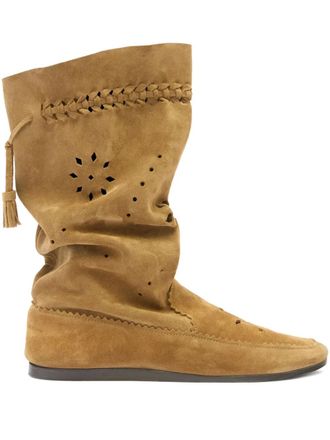 Isabel Marant Stiefel mit geflochtener Quaste - Braun
