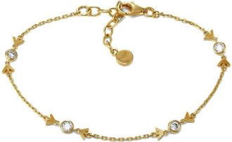 Emporio Armani Damenarmband aus Sterlingsilber mit Karabiner- oder Schieberverschluss, Gelbgold