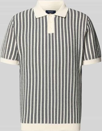 Mc Neal Regular Fit Poloshirt in Strick-Optik