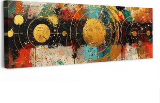 MuchoWow &copy; Bilder Gro&szlig; 300x100 cm Wohnzimmer Deko Modern Wandbild XXL Kunstdruck auf Leinwand Bild Schlafzimmer &uuml;ber Bett Room Decor Geschenke Kunst - Abstrakt