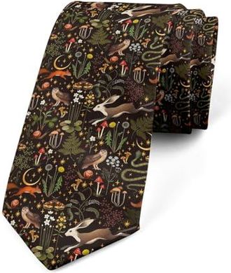 Generic Cravates Homme Champignon Brun Vert Jaune Formelle Necktie Fine Cravate DAffaires Pour L&Eacute;cole Affaires Mariage