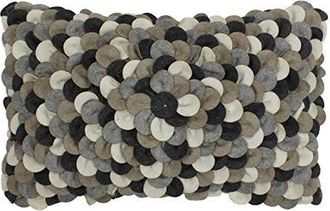 Riva Paoletti Riva Paoletti Petals C/CASE 30X50 Grey, Wolle Polyester, Grau, 30x50cm