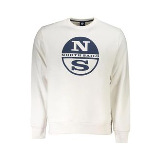 North Sails Geb&uuml;rsteter Baumwollpullover mit Logoaufdruck - - Knitwear - Herren - Wei&szlig; - S