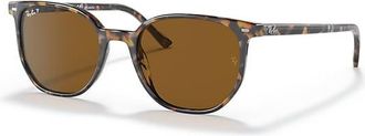 Ray-Ban Elliot Sonnenbrillen Havana Braun Grau Fassung Braun Glas Polarisiert 50-19