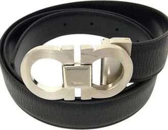 Ferragamo Pre-owned Gancini Belt - Homme - Pre-owned - Noir - Taille: ONE Size