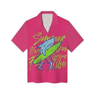 Keephen keephen Oc&eacute;an Homard Chemise &agrave; Boutons Femmes Hommes &Eacute;crevisse Impression 3D Chemise Hawaiienne Col &agrave; Revers Plage Vacances Chemise de Bowling