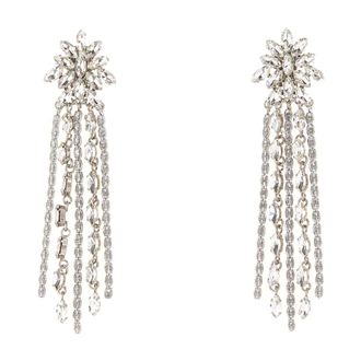 Alessandra Rich Femme, Accessoires, Gris, Taille: ONE Size Boucles doreilles en m&eacute;tal orn&eacute;