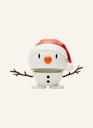 Hoptimist Dekofigur Santa Snowman S weiss