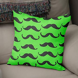 Bonamaison Le Jardin du Lin Kissen Zierkissenbezug Kissenbezug, Neongrün & Rauch Dekoration, Für Zuhause Autos Büro Sofa Wohnzimmer Couch Schlafzimmer Dekor, 50x