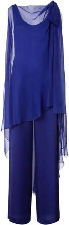 Alberta Ferretti Femme, Combinaisons et Ensembles, Bleu, Taille: 44 FR Combinaisons