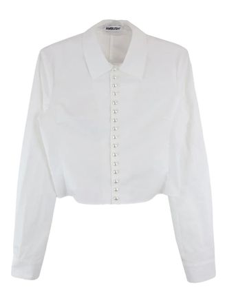 AMBUSH Hemd mit Perlknöpfen - Weiß