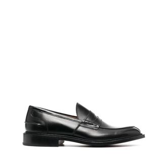 Trickers Klassischer Lederslipper - - Shoes - Herren - Schwarzk - 41 1/2 EU