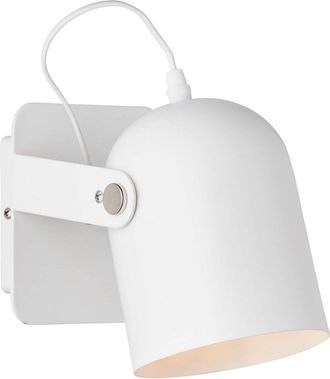 Brilliant Lampe Yan Wandspot Schalter weiß | 1x A60, E27, geeignet für Normallampen (nicht enthalten) | Mit Kippschalter