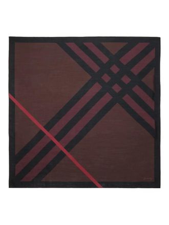 Burberry &eacute;charpe &agrave; carreaux - Rouge
