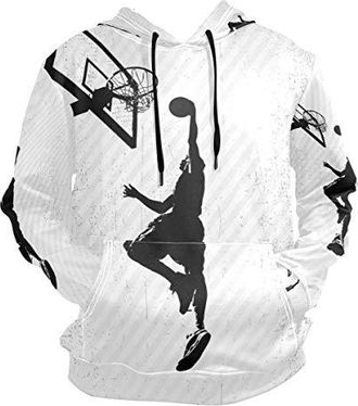 BEUSS Art De Basket-Ball Sweat &agrave; Capuche Sweat-Shirts V&ecirc;tements de Sport 3D Imprimer pour Filles Gar&ccedil;ons Hommes(Tissu de Sant&eacute;)