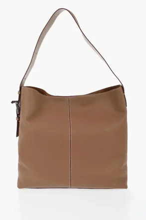 Alexander McQueen Pebbled Leather Shoulder Bag With Single Handle Alexander McQueen