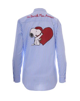 MC2 Saint Barth Womens Mini Shirt Brigitte Mon Amour Striped Cotton Multicolour
