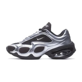 Nike Femme, Chaussures, Noir, Taille: 40 1/2 EU Baskets Futuristes Noir Argent Métallique