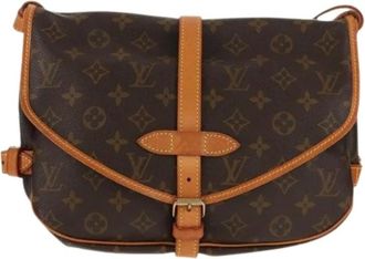 Louis Vuitton unisex, Pre-owned, Brun, Taille: ONE Size Pre-owned Saumur Handbag