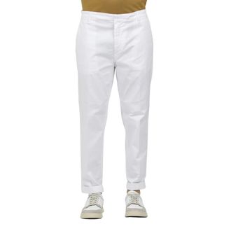Dondup Zyan Carrot Gabardine Combat Hose - - Trousers - Herren - Wei&szlig; - W32