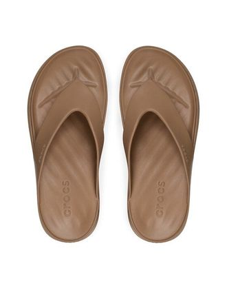 Crocs Zehentrenner Getaway Platform Flip 209410 Braun