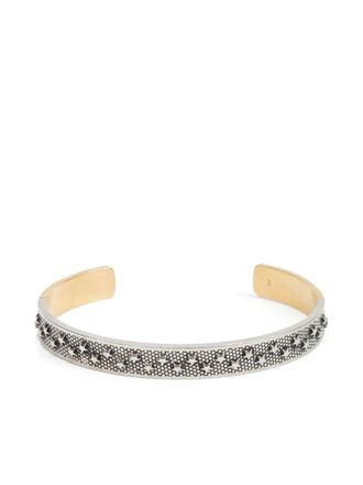 Maison Margiela bracelet manchette &agrave; motif d&eacute;toiles - Argent