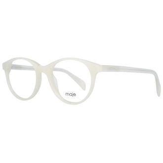 Maje Femme, Accessoires, Blanc, Taille: ONE Size Monture de Lunettes Ronde