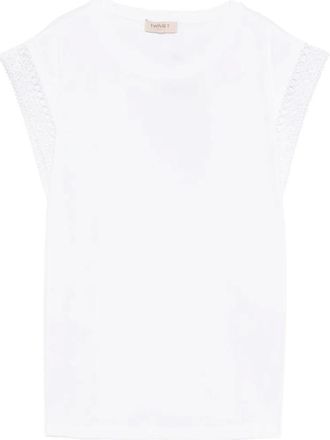 Twinset Femme, Tops, Blanc, Taille: 38 FR T-shirts et polos
