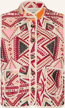 Lollys Laundry Lollys Laundry Steppweste Cairoll Aus Jacquard rot