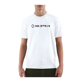 Mastrum Cracked Logo Tee - - Tops - Herren - Wei&szlig; - S