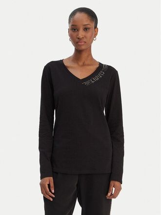 Liu Jo Bluse TA6053 JS003 Schwarz Regular Fit