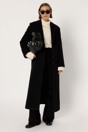 Gerard Darel Manteau long et droit - MELI - Noir