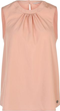 Tamaris Damen Gewebtes Rundhalsausschnitt Top Aveiro Pink 34