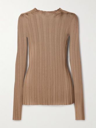 Khaite Haut En Mailles Côtelées - Marron