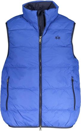 La Martina Homme, Vestes, Bleu, Taille: M Gilet Bleu Homme avec Broderie
