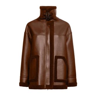 Silvian Heach Faux Fur Shearling Jackets - - Jackets - Damen - Braun - L