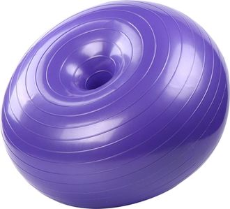 BESPORTBLE Donut F&ouml;rmiger Balance und Pilates Ball aus Explosionsgesch&uuml;tztem PVC mit Rutschfester Oberfl&auml;che Inklusive Luftpumpe Geeignet f&uuml;r Dynamische &Uuml;bungen 